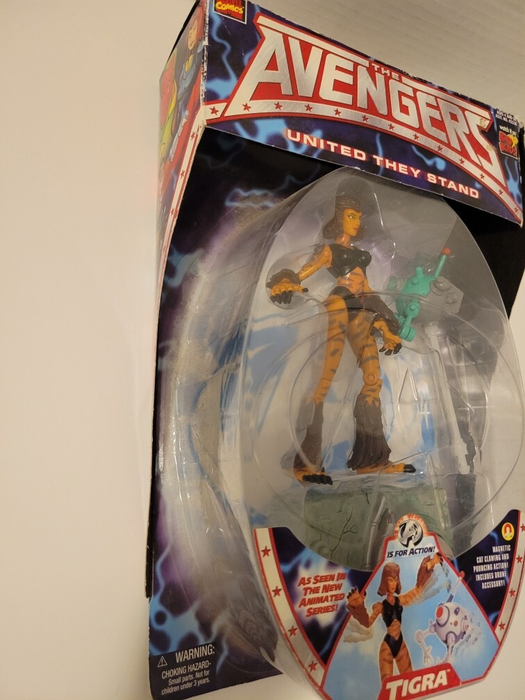 Avengers United They Stand Tigra Action Figure Marvel Comics Toy Biz ...