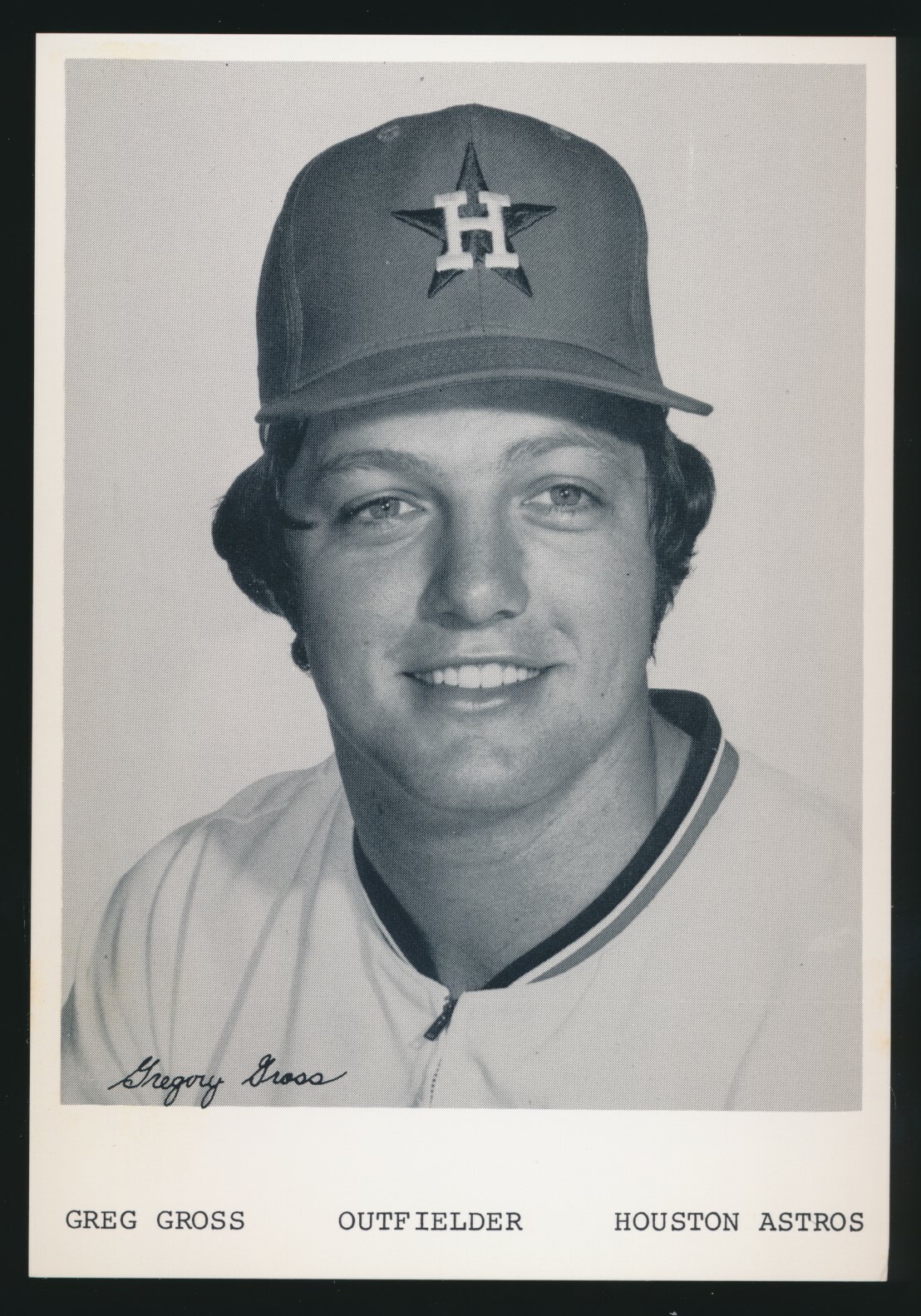 1973 Houston Astros Team Issue (3-1/2" x 5") -GREG GROSS | eBay
