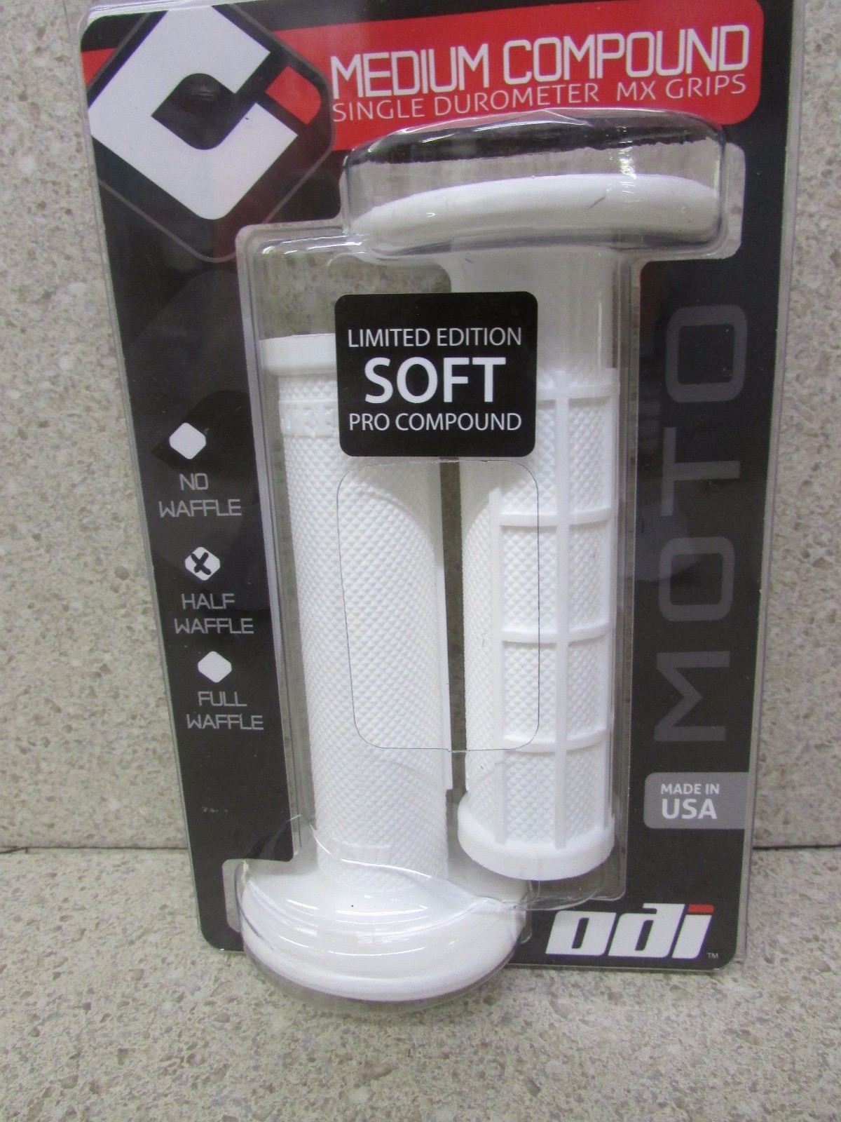 ODI WHITE MX GRIPS KAWASAKI KX80 KX85 KX100 KX125 KX250 KX250F KX450F ...