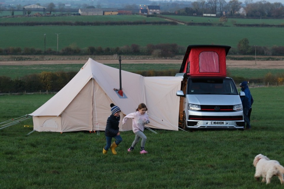 5 metre Glawning : Camper Van Bell Tent Driveaway Awning - Polycotton ...