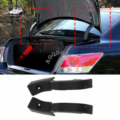 2P black rear trunk arm hinge cover garnish For Honda Accord 4DR sedan ...