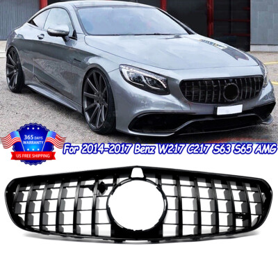 For 2014-2017 Benz W217 C217 S63 S65 AMG Coupe Convertible Gloss Black ...