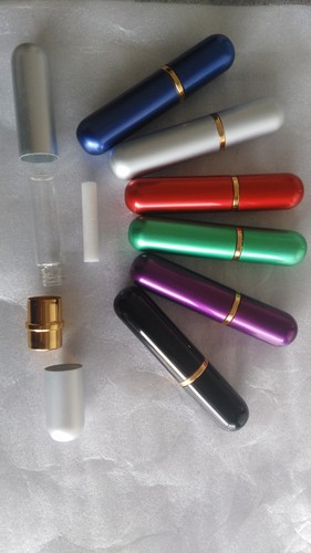 50 Aluminum Blank Nasal inhaler w/150 wicks Metal Aroma purple blue ...