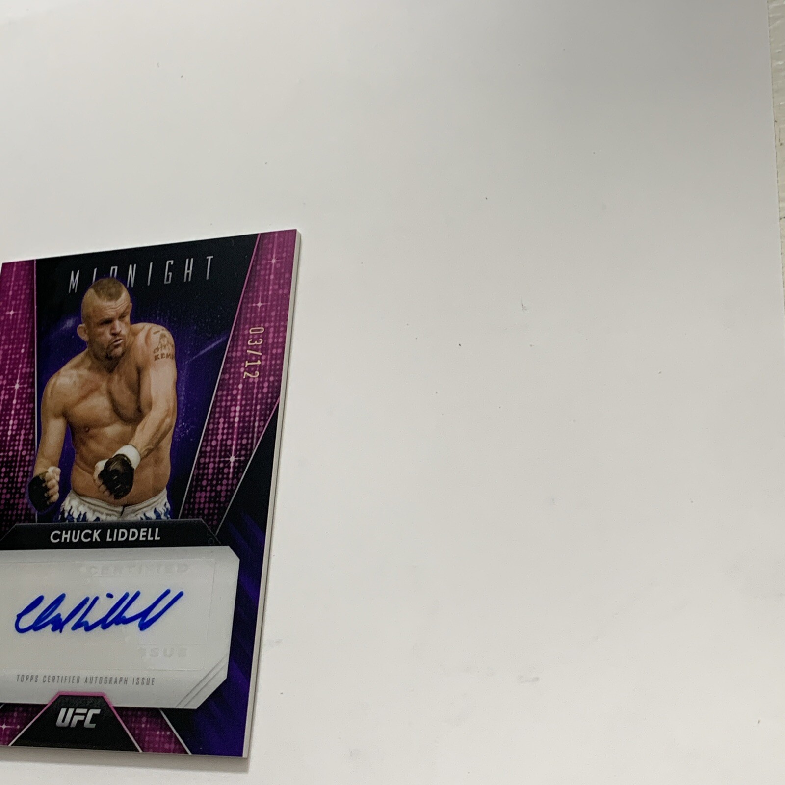 2024 Topps UFC Midnight CHUCK LIDDELL AUTO GG #03/12 SSP!!! | eBay