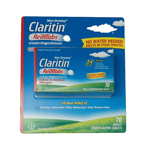 Claritin RediTabs 10mg 70 Orally Disintegrating Tablets Non-drowsy 8/ ...