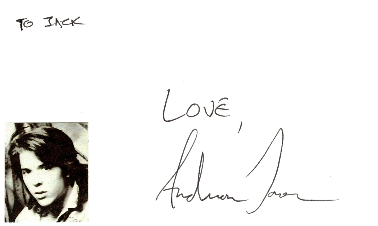 Andras Jones Signed Auto 3x5 Index Card Nightmare on Elm Street 4 | eBay