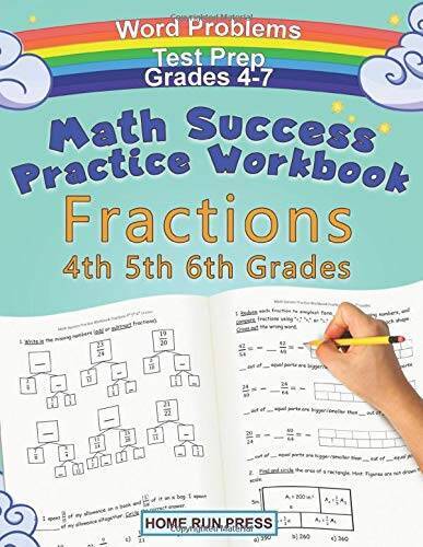 Math Success Practice Workbook Fractions 4th 5th 6th Grades: Grade 4 ...