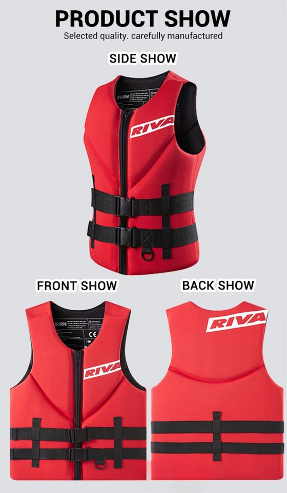Neoprene Life Vest Adults Surf Kayak Motorboats Rescue Water Sports ...