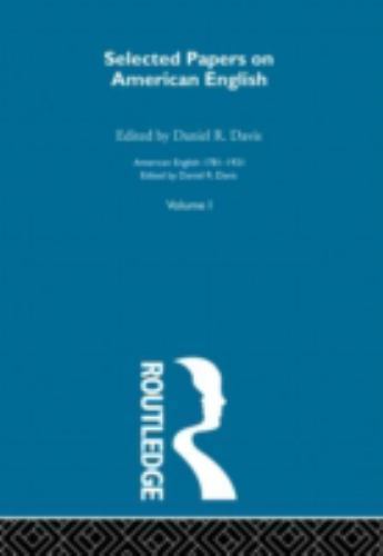 Select Papers American English Vol. 1 by Daniel R. Davis (2003 ...