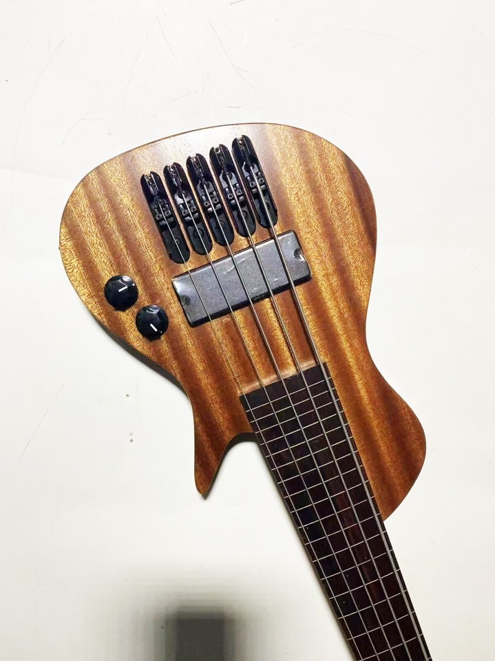 Batking Travel Mini Electric Bass Guitar Without Fret Only Fret Line | eBay