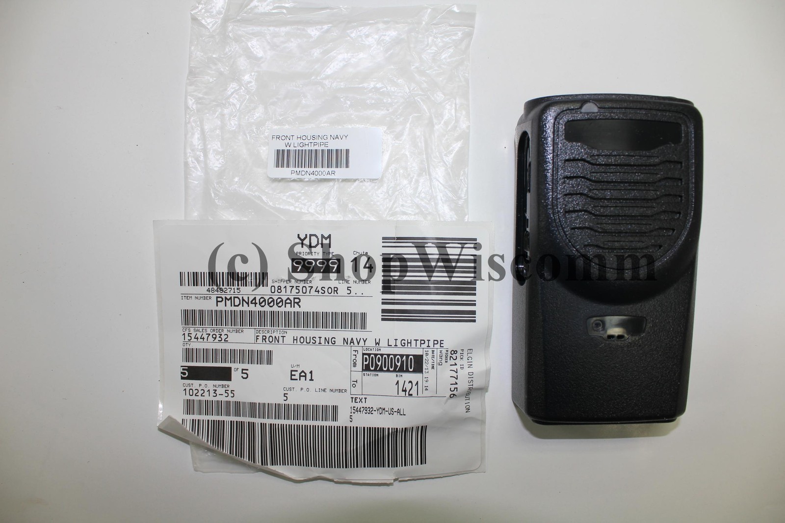 Motorola OEM PMDN4000AR PMDN4000 - FRONT HOUSING NAVY W LIGHTPIPE ...