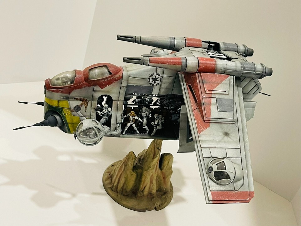 Star Wars: Legion LAAT Gunship & Clone Commando w/ Jedi Custom Built ...