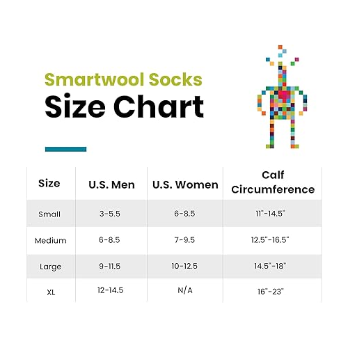 Smartwool Men's Hike Light Cushion Mid Crew Socks - Winter Moss - Large ...