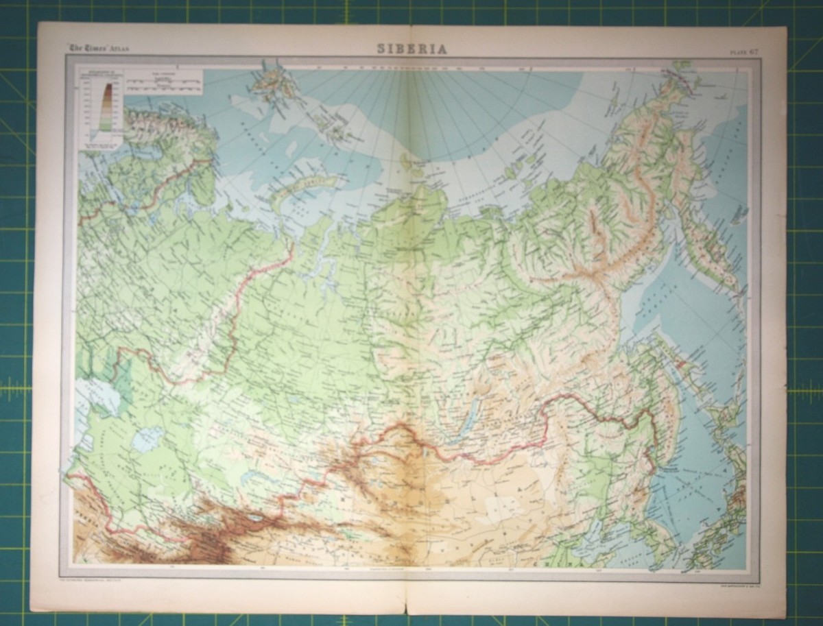 World Map Siberia Russia Permafrost Nornickel