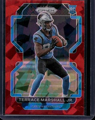 2021 NFL PRIZM TERRANCE MARSHALL JF - PANINI RED ICE PRIZM CAROLINA ...