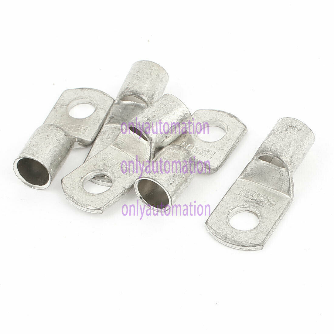 5 Pcs 50mm2 Cable Copper Lug Terminal Connector for 8mm 1/3" Dia Bolt ...