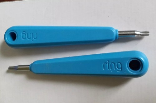 Lot of 2 Genuine Ring Screwdriver Torx Security Bit Blue Camera ...