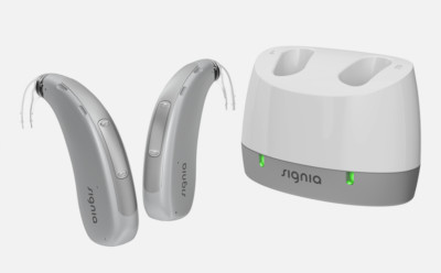 Signia Pure Charge & GO 1AX RIC Hearing Aid (Single) + Charger | eBay