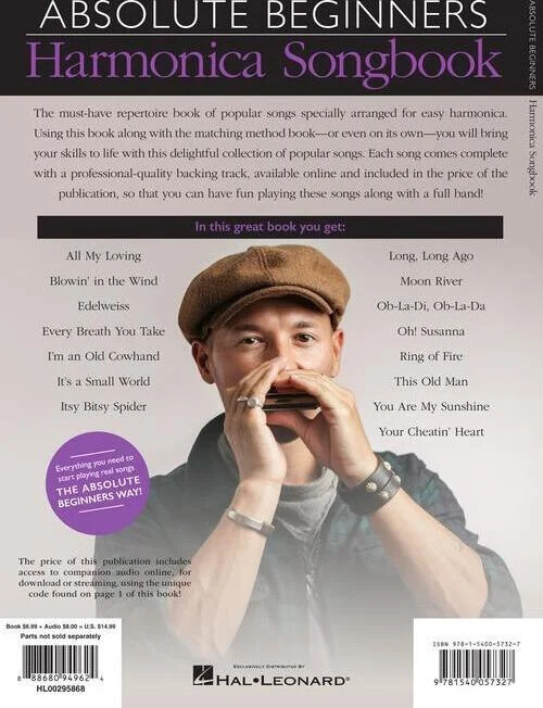 Absolute Beginners Harmonica Songbook - A Companion to the Best-Selling Absol... | eBay