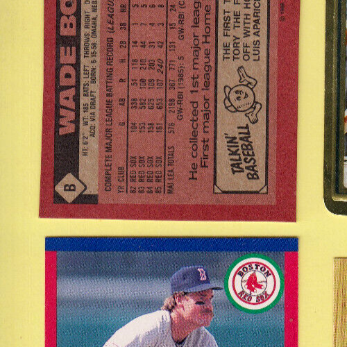 9 card oddball lof WADE BOGGS Action Packed Box Bottom Meadow Gold Hill ...