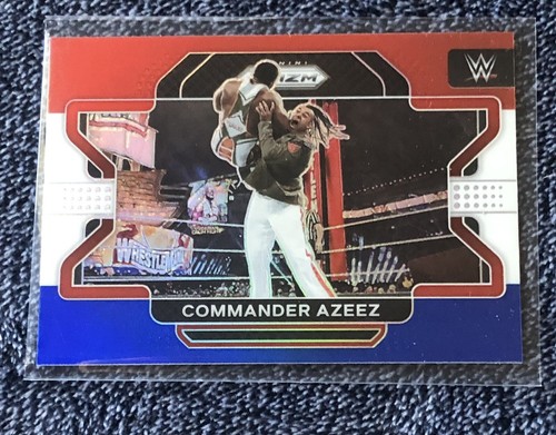2022 Panini Prizm WWE Commander Azeez #89 Red, White & Blue Prizm | eBay