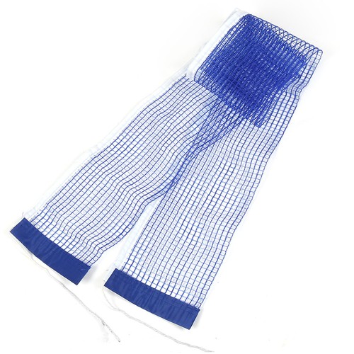 Indoor Nylon Ping Pong Table Tennis Mesh Net White Brim Blue 1.75M ...