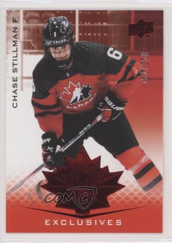 2021 Upper Deck Team Canada Juniors Exclusives /250 Chase Stillman #78 ...