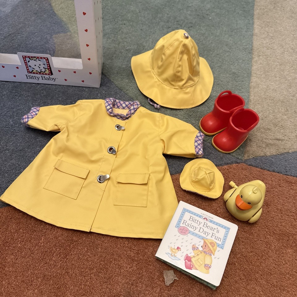 Bitty Baby 1999 Pleasant American Girl Doll RAINY DAY SET New In Box ...