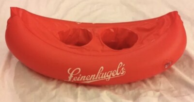 LEINENKUGEL Beer Inflatable CANOE Floating Beer Holder DISPLAY POOL ...