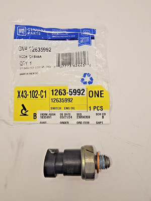 Genuine GM Oil Preasure Switch, 12635992, | eBay