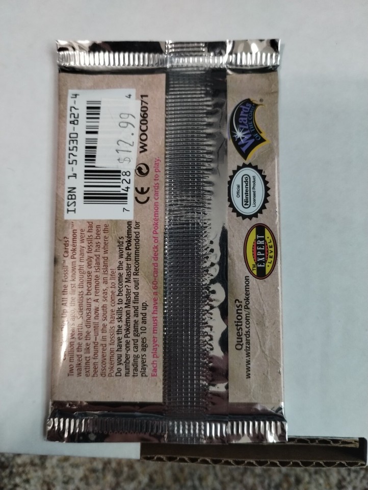 Pokemon 1st Edition Fossil Booster Pack FACTORY SEALED | eBay