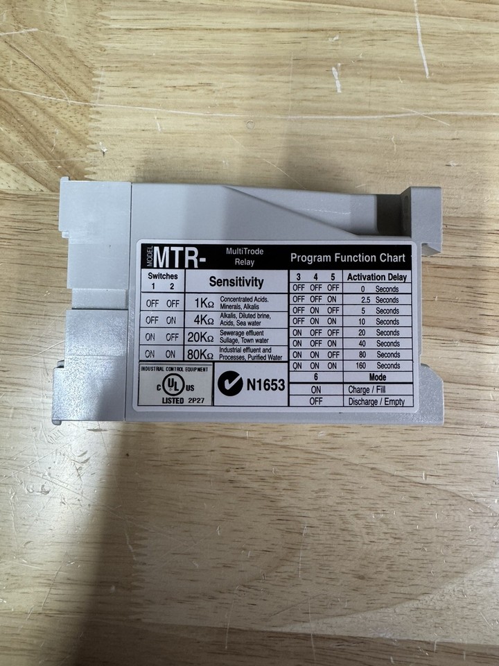 MULTITRODE MTR-3 110-VAC Liquid Level Control Relay | eBay