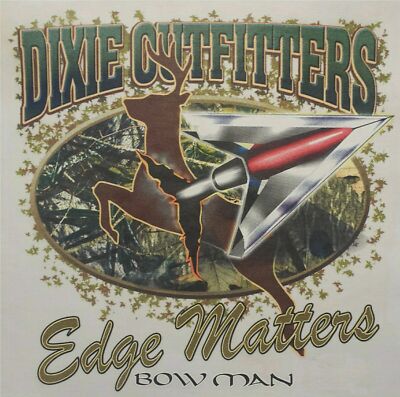 DIXIE OUTFITTERS EDGE MATTERS BOW HUNTER DEER SHIRT #6385 | eBay