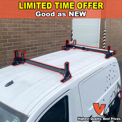 2 Bar Steel Ladder Rack w/Roller Fit: Chevy City Express All Years ...