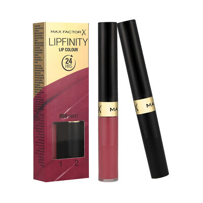 MAX FACTOR X LIPFINITY Langanhaltender Lippenstift 2in1 055 Sweet 2,3ml ...