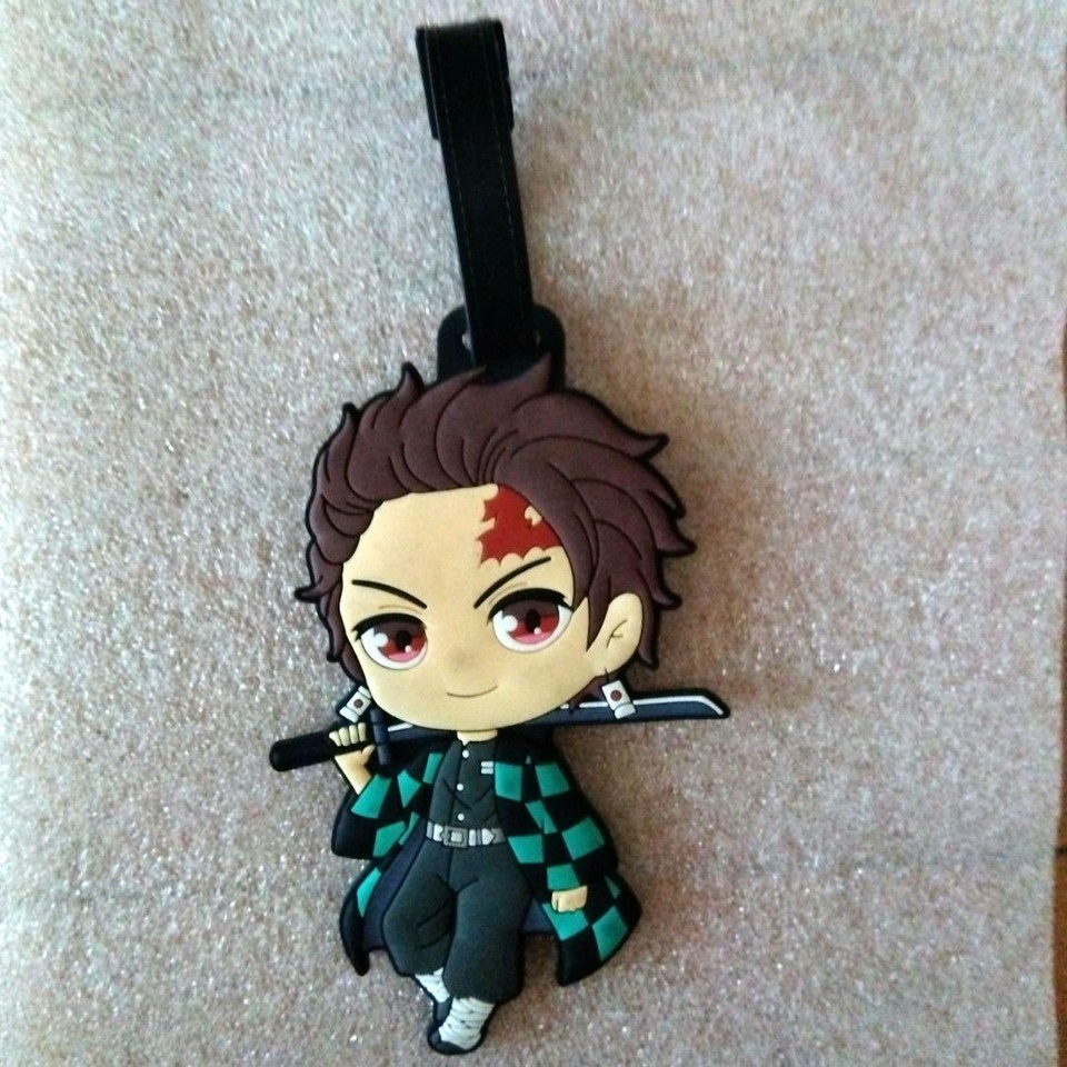 Demon Slayer Strap Can Badge Name Tag Kamado Tanjiro Nezuko | eBay
