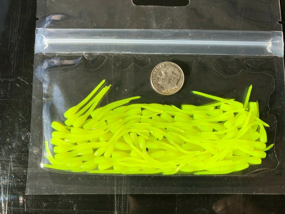 Soft Plastic Baits - Crappie - Panfish - Scented - 100 Count 1-1/8" Ice ...