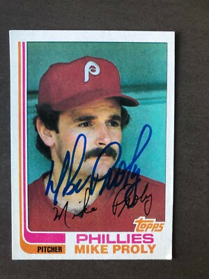Philadelphia Phillies MIKE PROLY autographed 1982 Topps | eBay