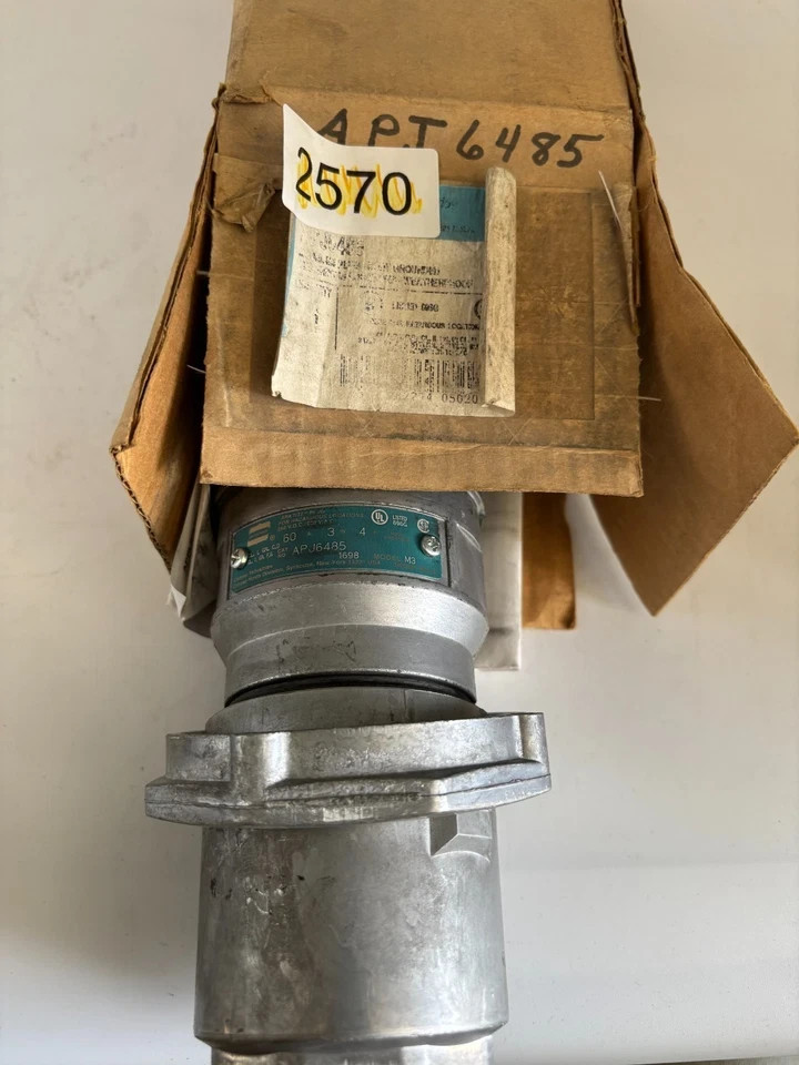 Crouse-Hinds APJ6485 Arktite Plug Body Grounded 60 Amp | eBay