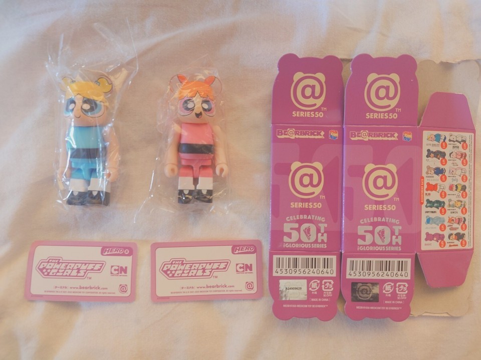 Front And Back Set Be Rbrick Series 50 Powerpuff Girls The Bear Brick Bubbles | eBay