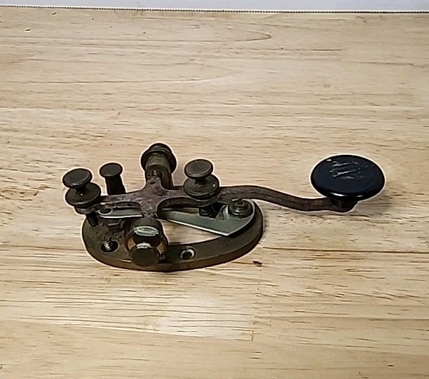 Telegraph Morse Code Key Ham Radio Unknown MFG Built Well Soldered ...