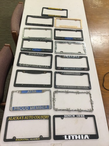 13 Alaska license plate Frames - 3 Metal - 10 plastic | eBay