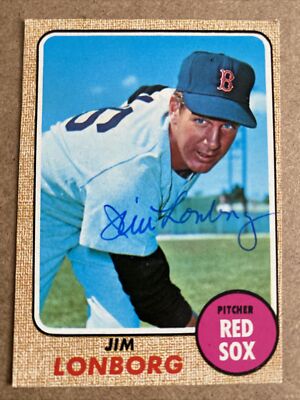 1968 Topps #460 Jim Lonborg Autographed SIGNED Card - Boston Red Sox | eBay