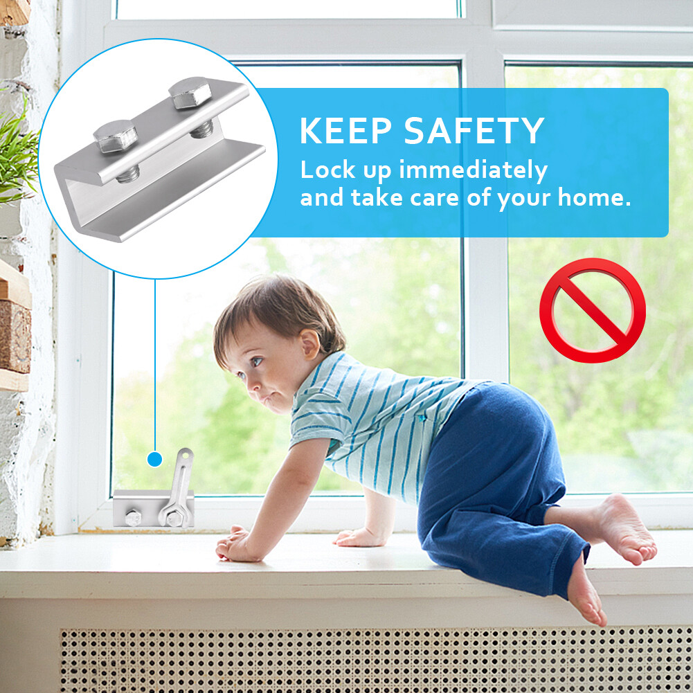 4pcs For Vertical Horizontal Adjustable Aluminum Alloy Sliding Window ...