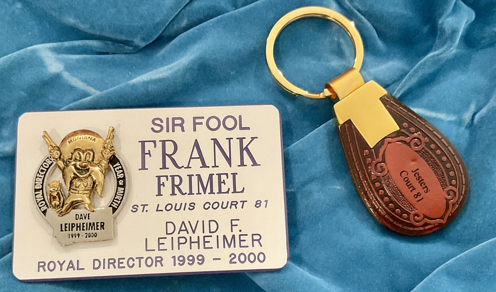 RARE MASONIC ROYAL ORDER OF JESTERS ROYAL DIRECTOR BADGE 99-00 SIR FOOL ...