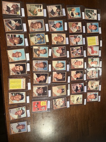 1962 Topps Baseball Lot Of 41 Different With Stars , HOF Katt ,Rookies ...