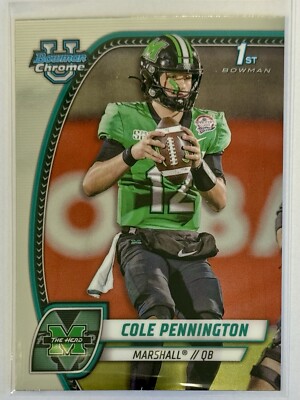 Cole Pennington 2024 Bowman University 1st Chrome #45 (Chad’s Son) | eBay