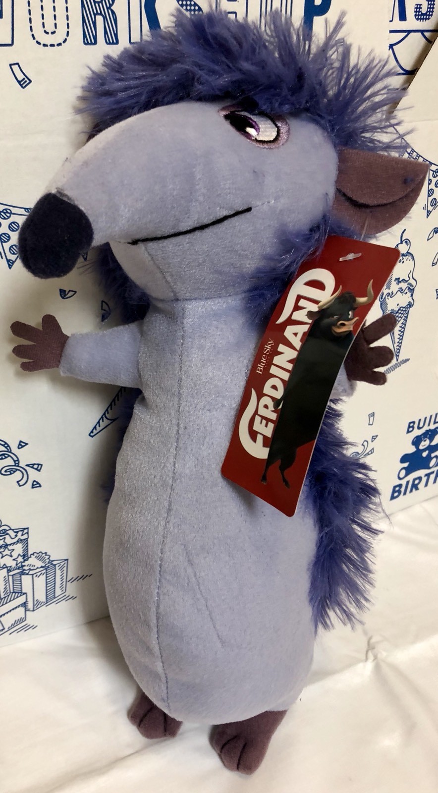 New FERDINAND Movie Dos 13” Hedgehog Plush Stuffed Toy Factory Doll ...