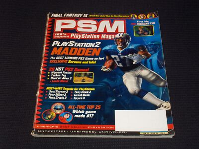 2000 JUNE PSM MAGAZINE - PLAY STATION 2 MADDEN FRONT COVER - E 649 | eBay