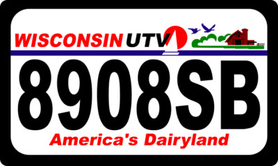 Wisconsin UTV Printed Plate, WI UTV Aluminum plate Reg number required ...